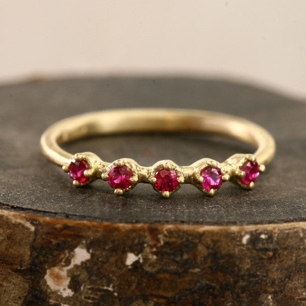5 Ruby Ring – Yasuko Azuma Jewelry